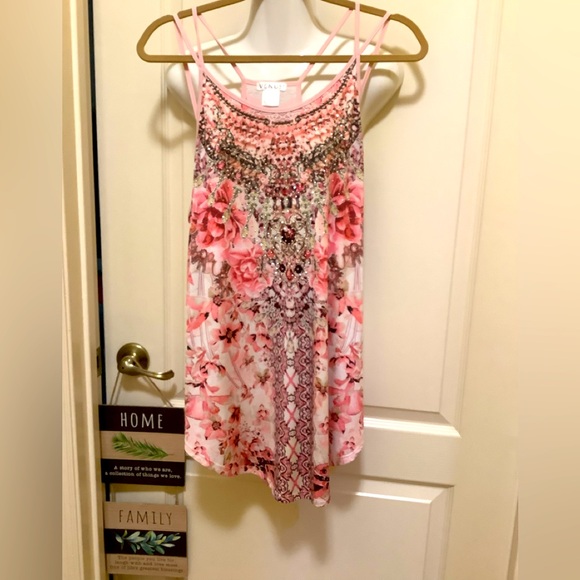 VENUS | Tops | Summer Top Pink With Beads By Venus Size Xl Very Sexy ...